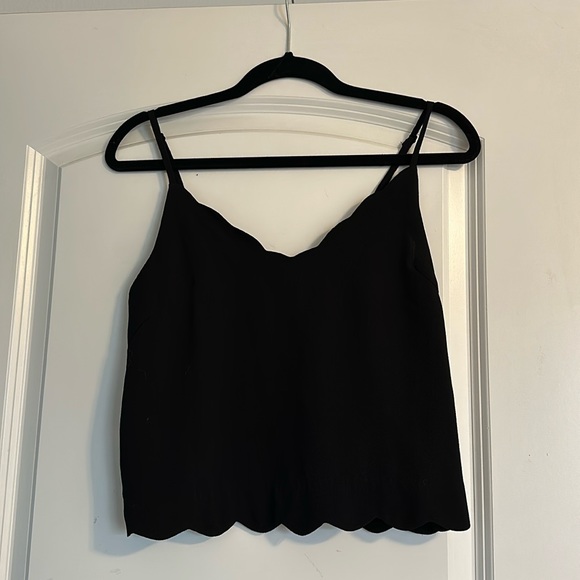 Lush | Tops | Lush Scalloped Edge Cropped Tank | Poshmark